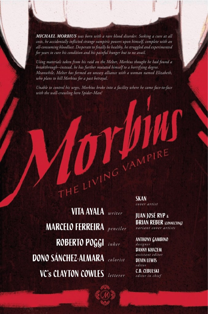 Morbius #3 Preview – Weird Science Marvel Comics