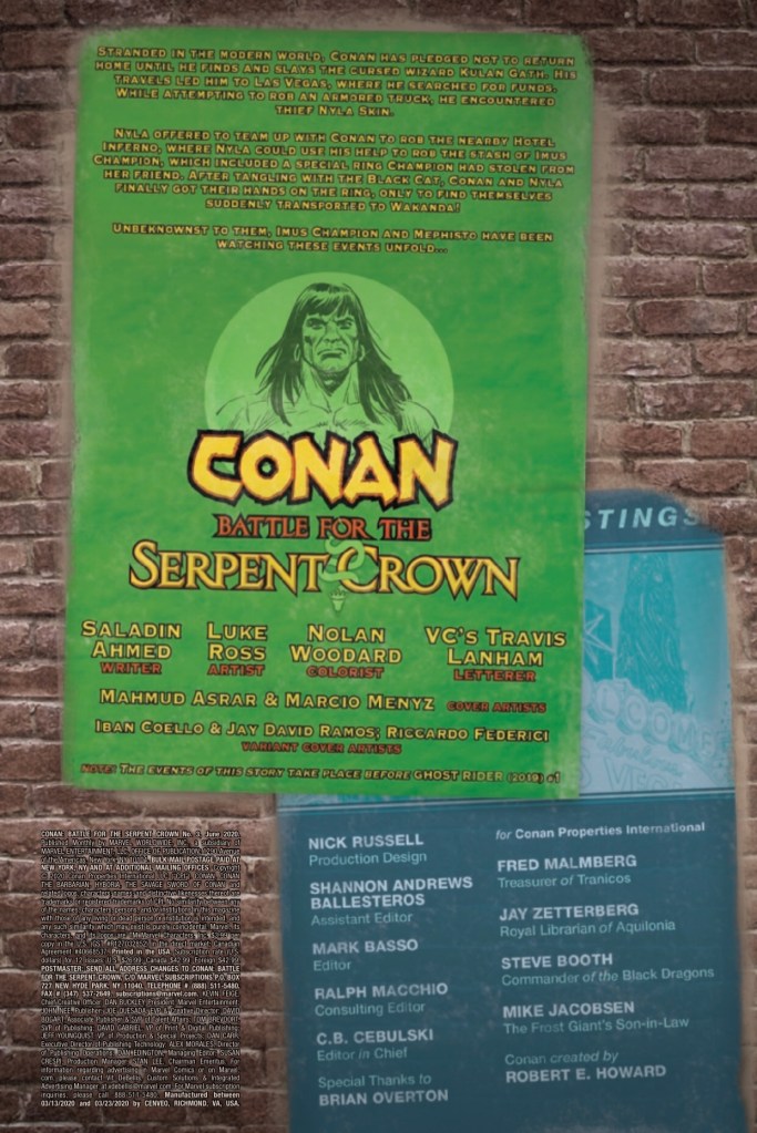 Conan Battle For The Serpent Crown #3 Preview – Weird Science Marvel Comics