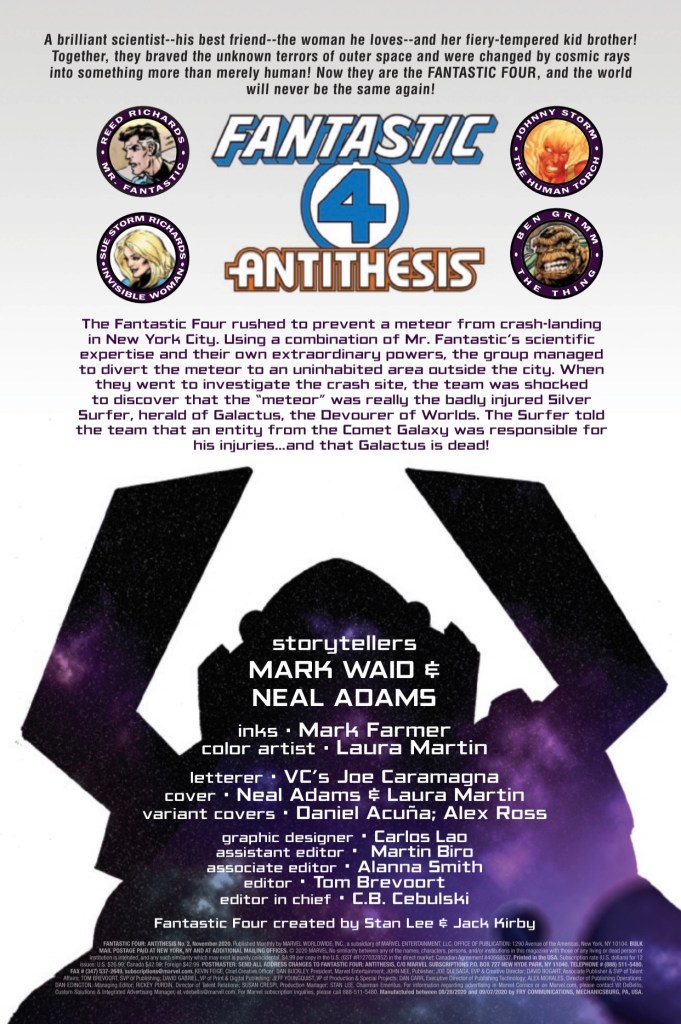 Fantastic Four: Antithesis #2 Preview – Weird Science Marvel Comics