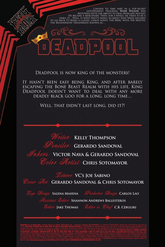 Deadpool #10 Preview – Weird Science Marvel Comics