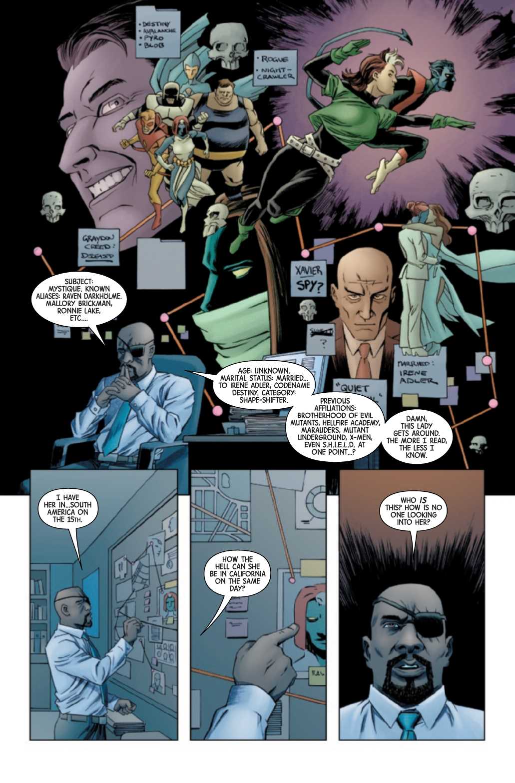 Mystique 1 Preview 3 Weird Science Marvel Comics